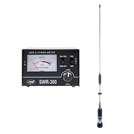 PNI ML75 CB antenna, 75 cm, 300W, foldable and PNI SWR-300 ...