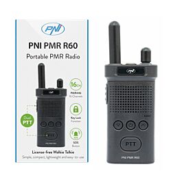 Portable radio station PNI PMR R60 446MHz, 0.5W, 16 programmable ...